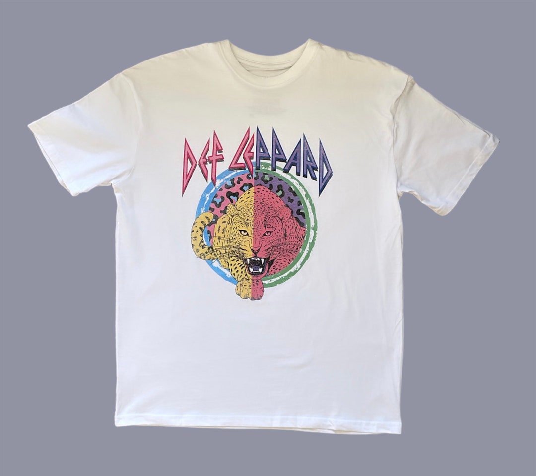 Def Leppard Oversized White T-shirt, Official Merchandise, Gift for Def ...