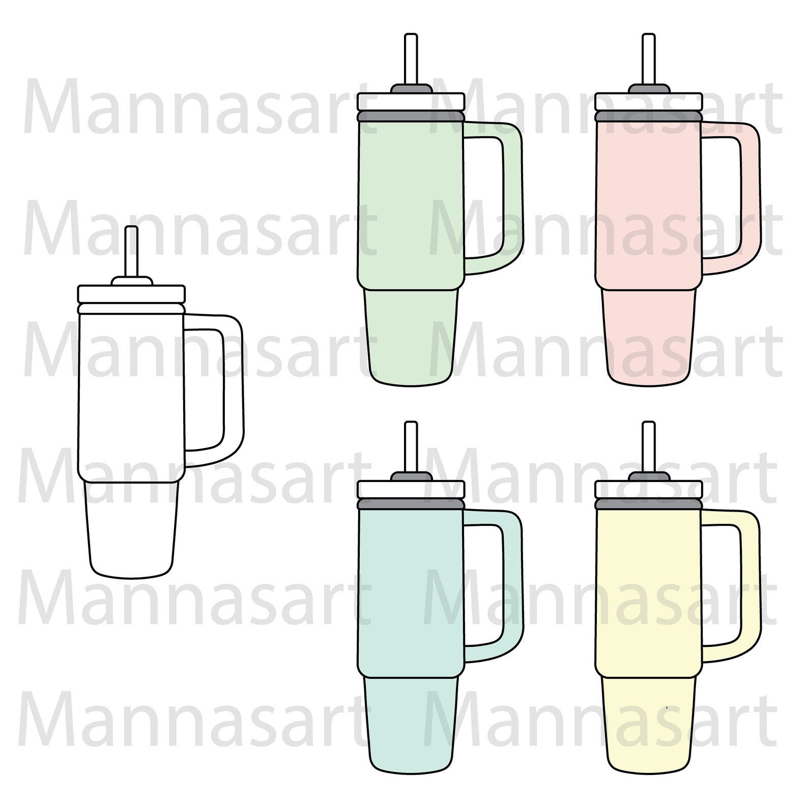 Stanley Cup SVG and PNG ( for Cutting Machines, Crafts, Sticker, T ...