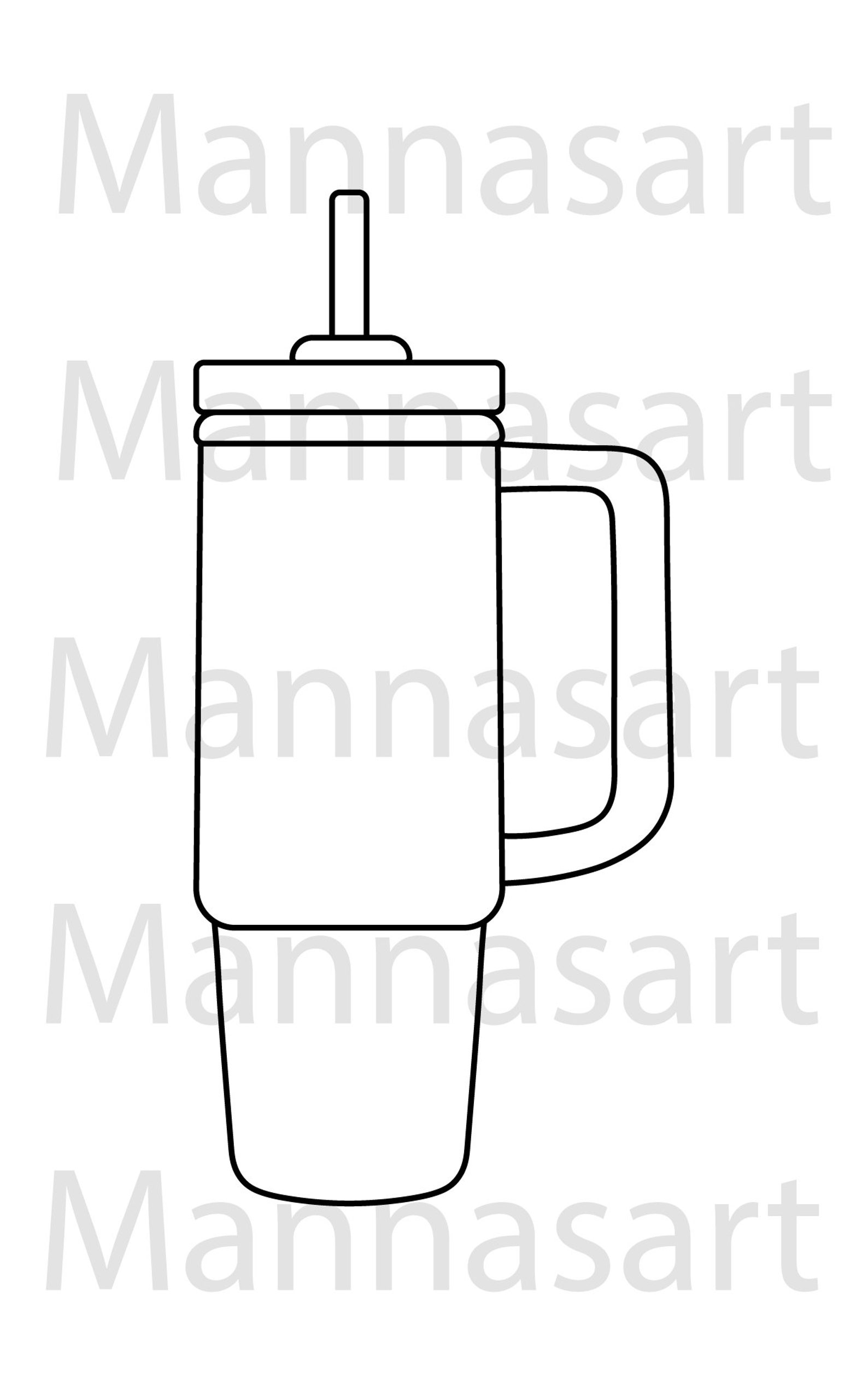 Stanley Cup SVG and PNG ( for Cutting Machines, Crafts, Sticker, T ...