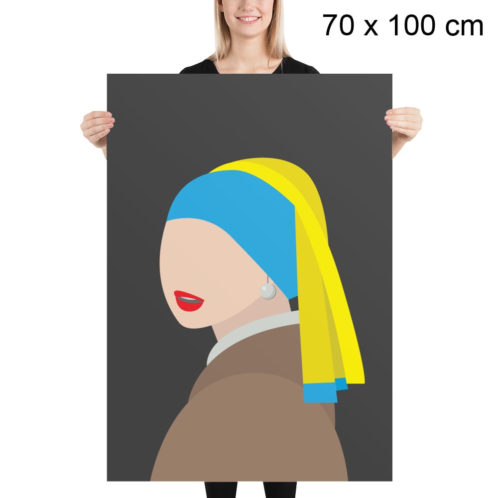 Girl With the Pearl Earring Poster Classic Johannes Vermeer Painting ...