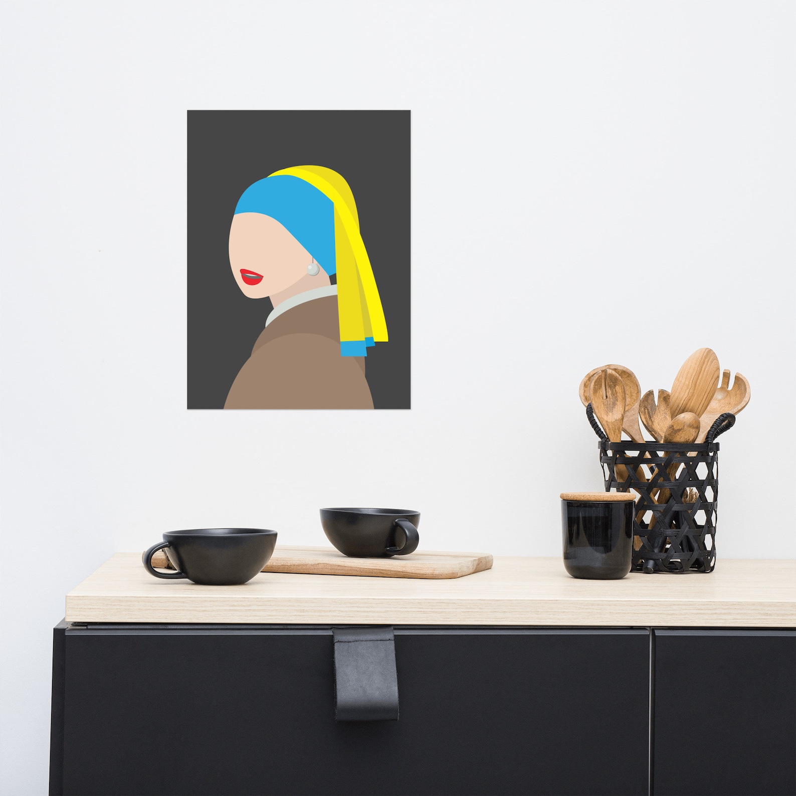 Girl With the Pearl Earring Poster Classic Johannes Vermeer Painting ...