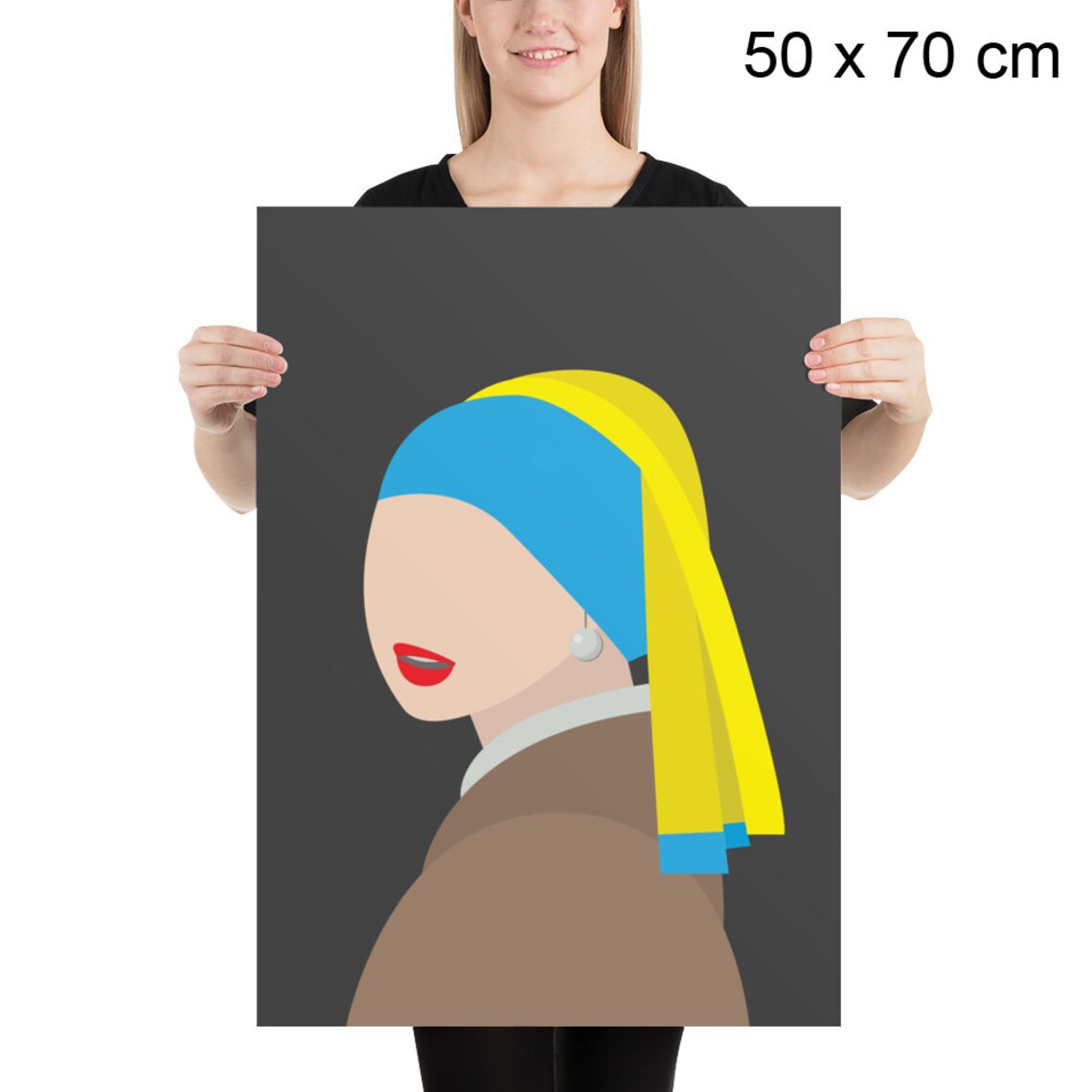 Girl With the Pearl Earring Poster Classic Johannes Vermeer Painting ...