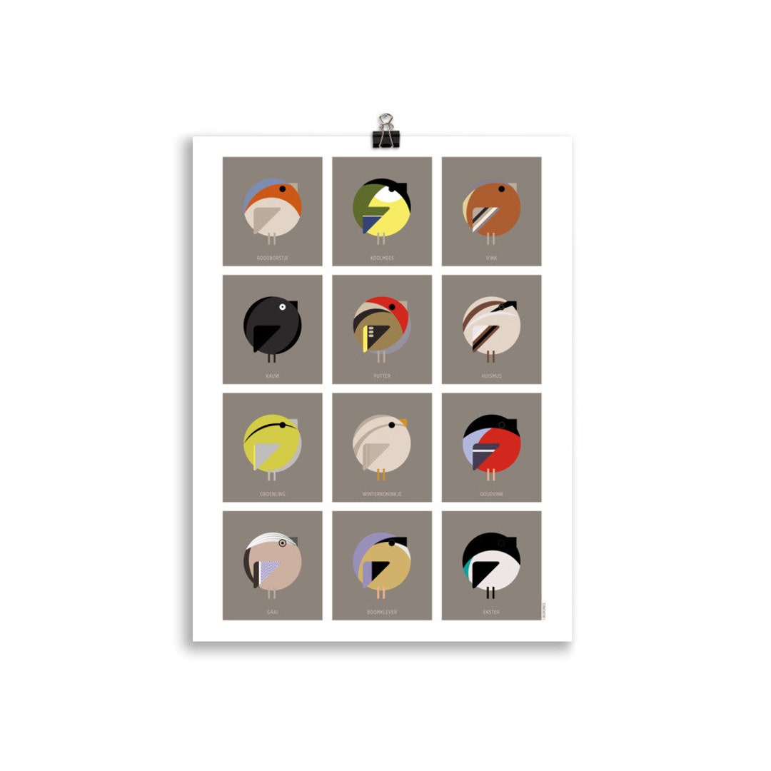 United Birds Poster Dutch Garden Birds Giclée Art Print - Etsy