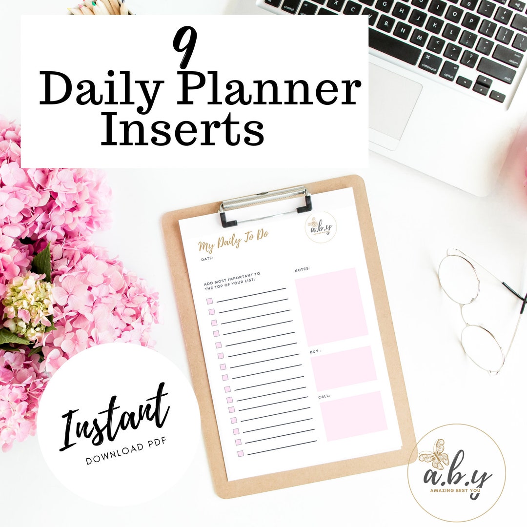 Daily Planner Insert Bundle - Etsy