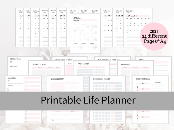 Complete Life Planner Ultimate Life Binder Printable Life - Etsy