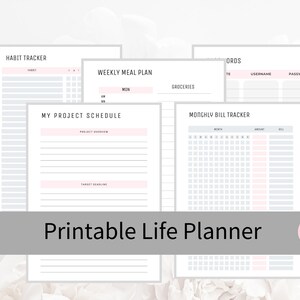 Complete Life Planner, Ultimate Life Binder, Printable Life Plan ...
