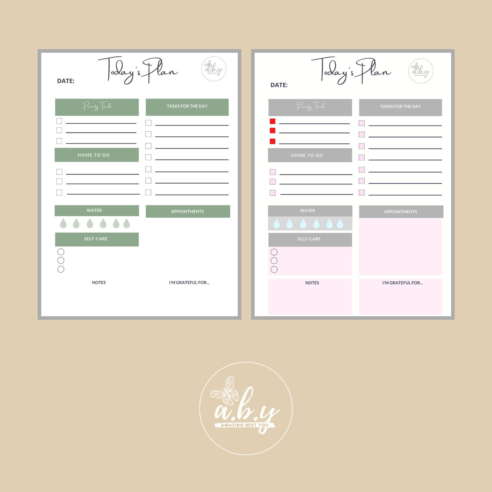 Daily Planner Insert Bundle - Etsy