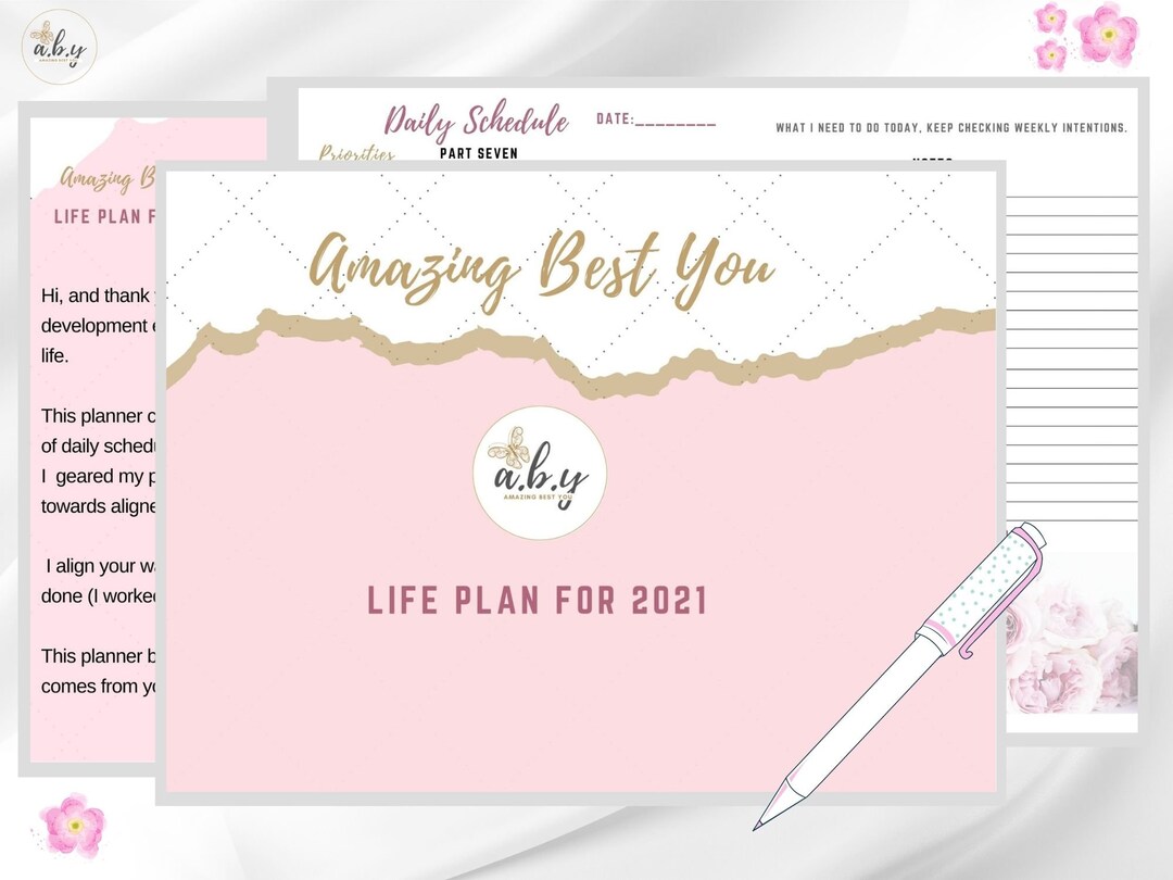 Life Plan 2021, Life System, Complete Pink Planner, Life Audit, Life ...