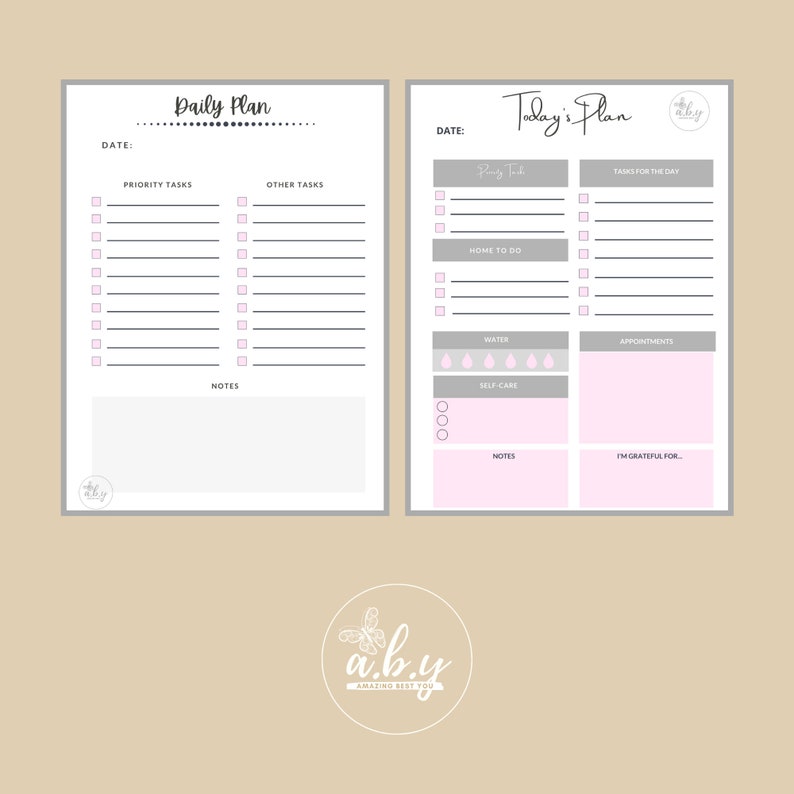 Daily Planner Insert Bundle - Etsy