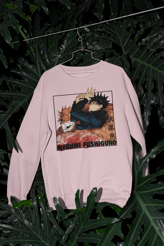 Megumi Hand Signs Sweatshirt Jujutsu Kaisen Megumi And Bird | Etsy