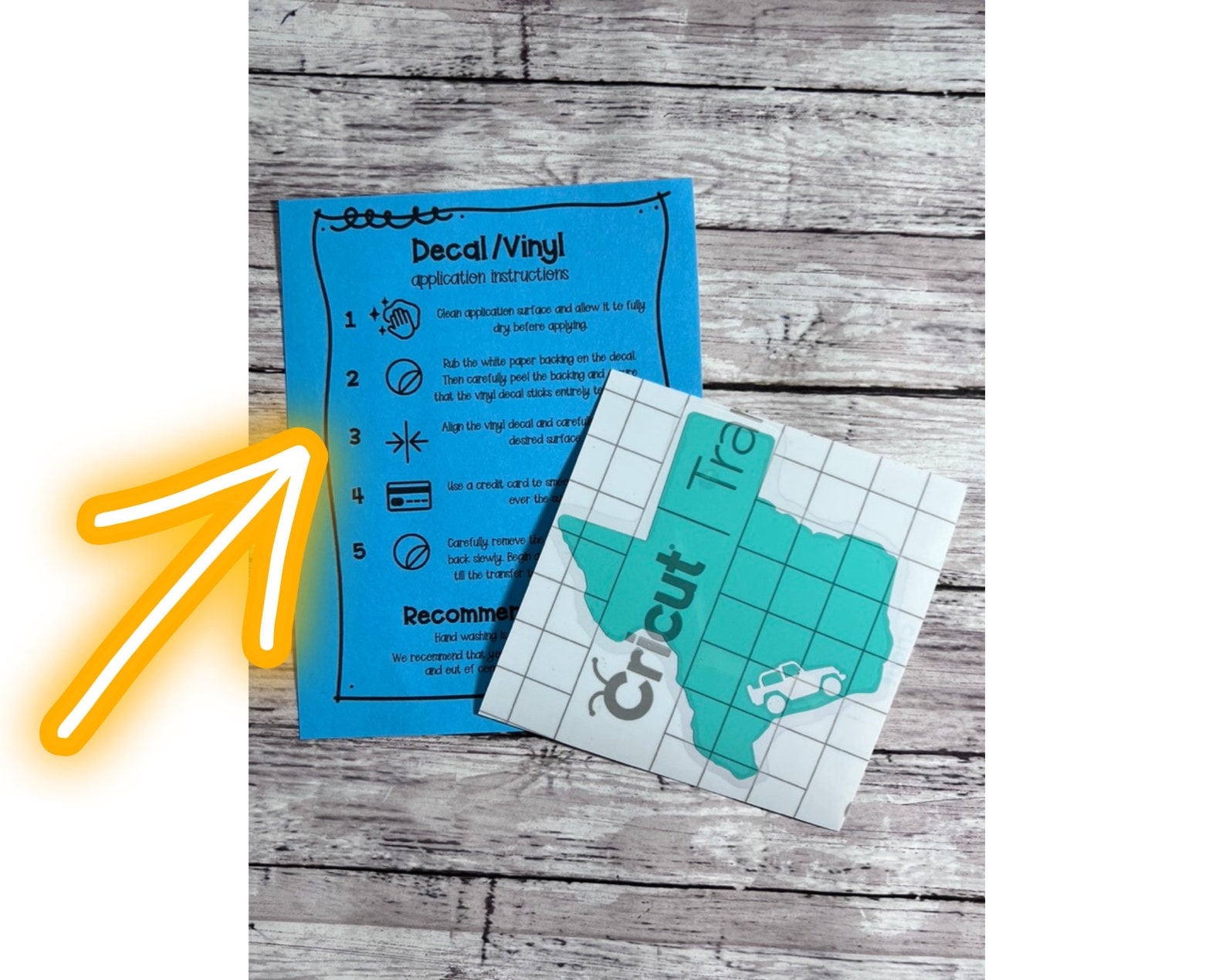 Seller Tools Decal Application Instructions Vinyl - Etsy