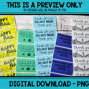 Hoppy Mail Thermal Label, Sticker PNG Download, Packaging Stickers ...