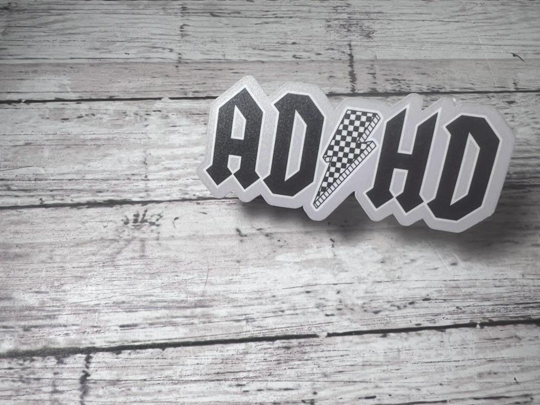 ADHD Sticker, Funny Sticker, ADHD Gift, Cute Sticker, Sarcastic Sticker ...