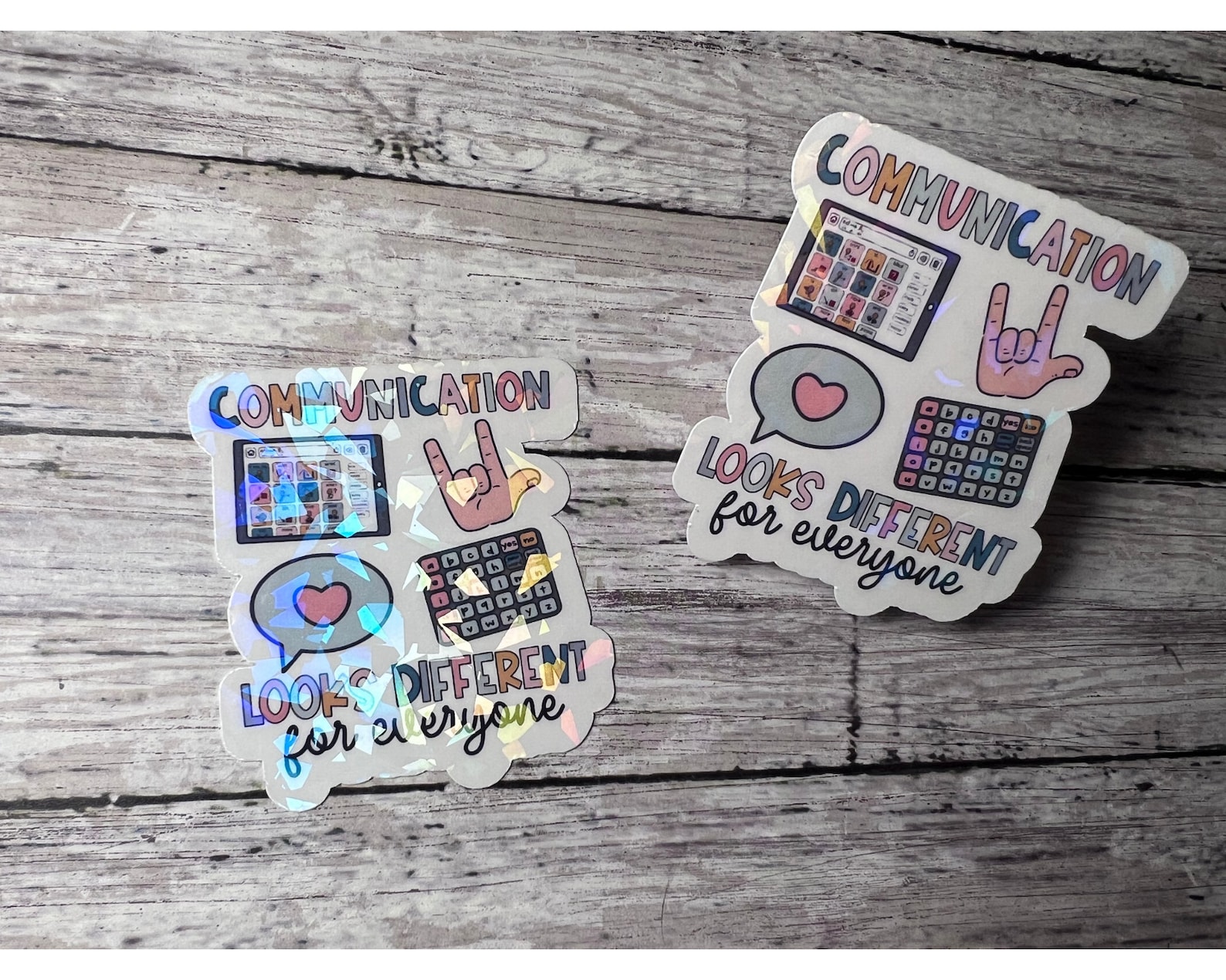 Communication Looks Different for Everyone Sticker Special - Etsy