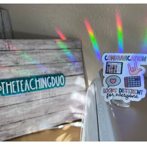 Communication Looks Different for Everyone Sticker, Special Education ...