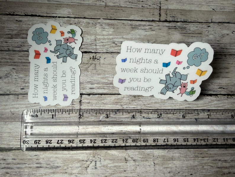 6-7 Book Characters, Reading Teacher, Librarian, Book Lover Sticker ...