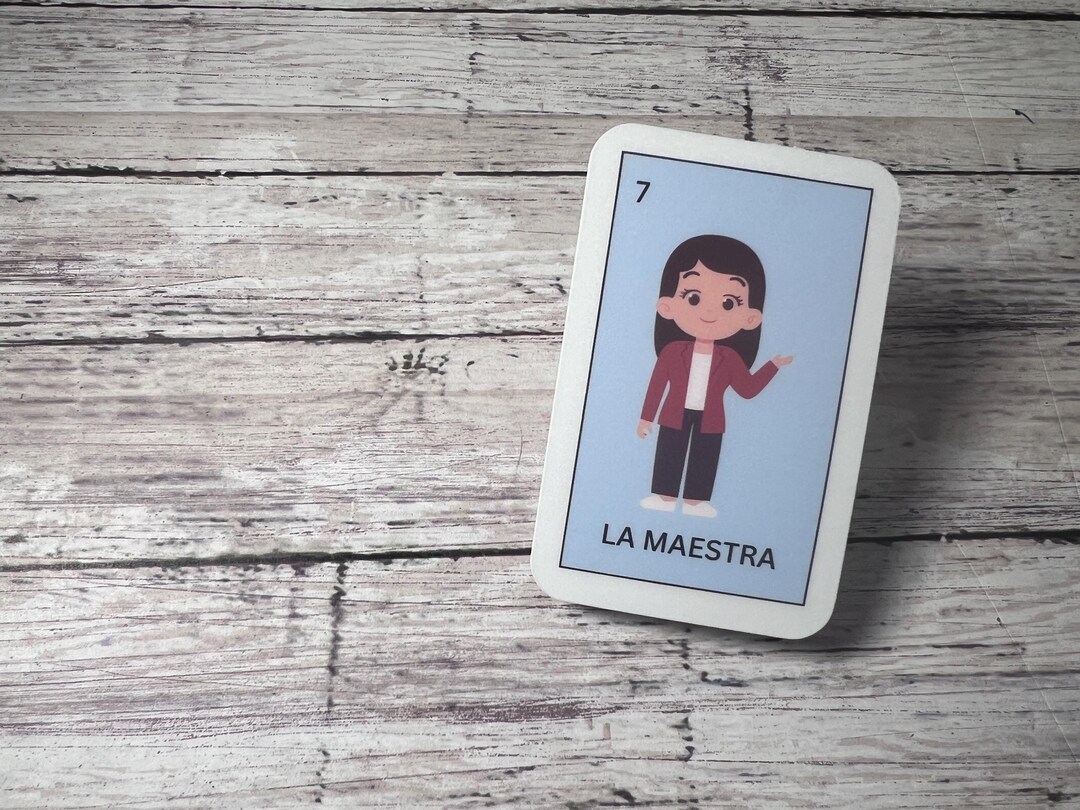 Maestra Sticker, Loteria Sticker, Bilingual Teacher Sticker, Cute ...