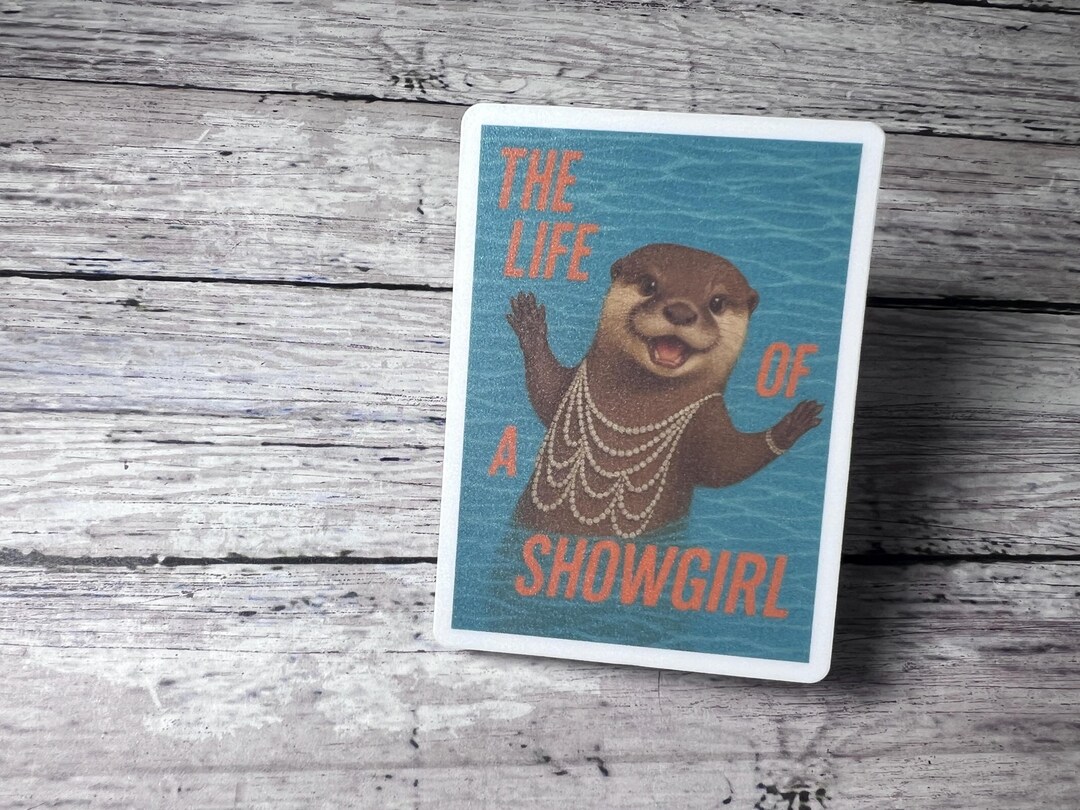 Showgirl Otter Sticker, Waterproof Laptop Decal - Etsy