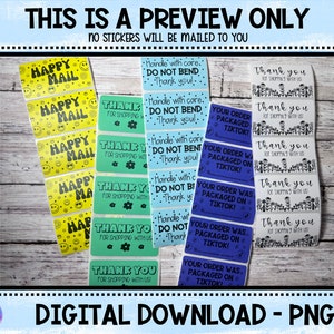 Hoppy Mail Thermal Label, Sticker PNG Download, Packaging Stickers ...