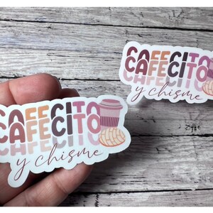 Cafecito Y Chisme, Pan Dulce Sticker, Coffee Sticker, Conchas Sticker ...