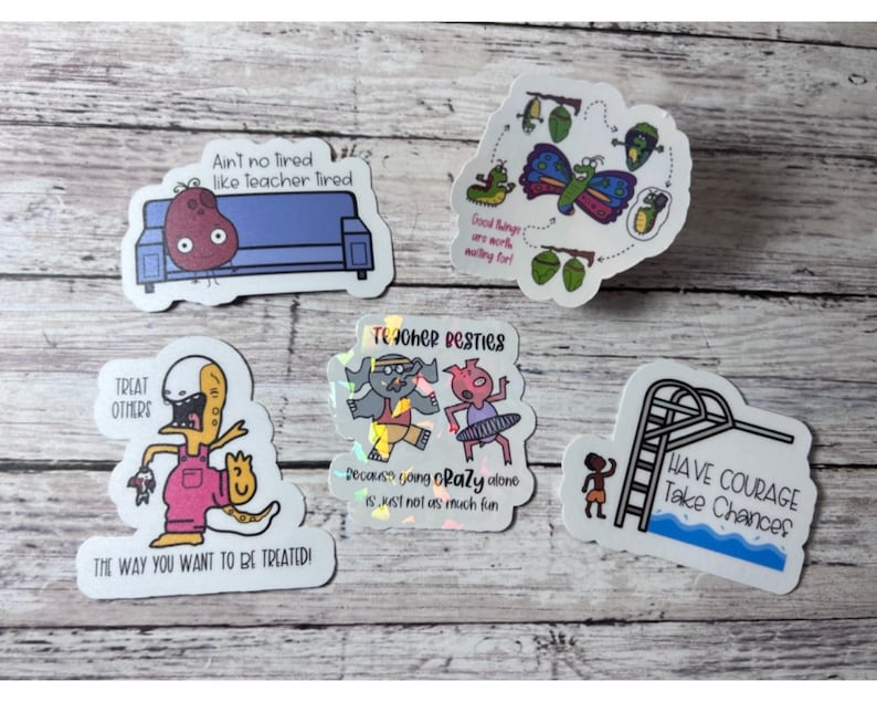 Butterfly Life Cycle Sticker, Weatherproof Matte Finish - Etsy