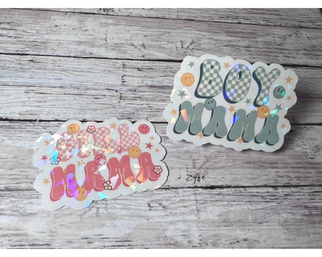 Girl Mama Sticker, Boy Mama Sticker, Mom Sticker, Mama Sticker, Mom ...