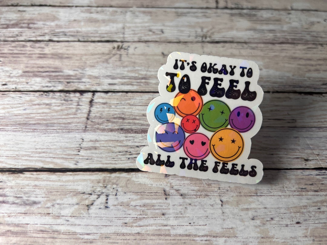 It's Okay to Feel Sticker, Counselor Gift, Laptop Decal - Etsy