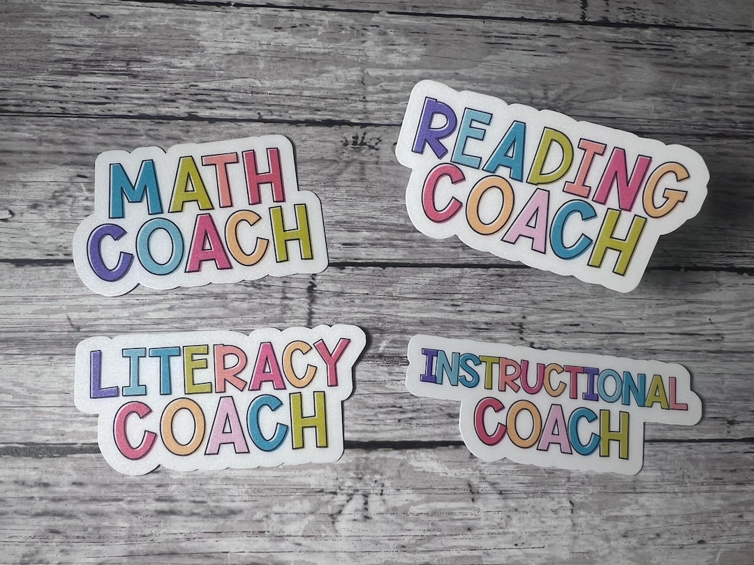 Educational Coach, Math Literacy Reading Coach Stickers, Teacher ...