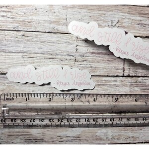 Because I Can, and Still I Rise, Simone Biles Sticker, Maya Angelou ...