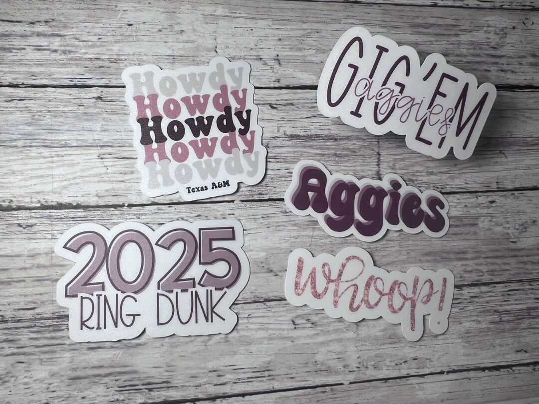 College Stickers, Texas A&M Stickers, Aggie Stickers, Howdy Sticker ...
