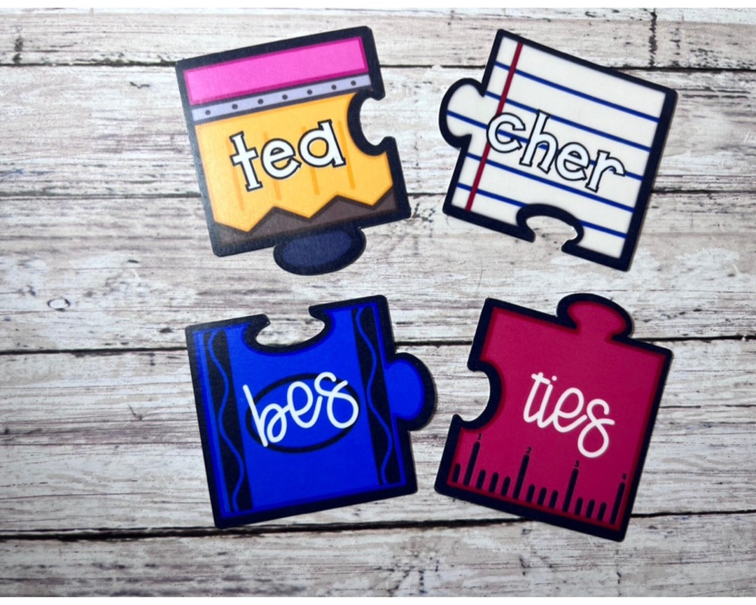 Teacher Bestie Puzzle Sticker, Best Friend Sticker, Friend Sticker, BFF ...