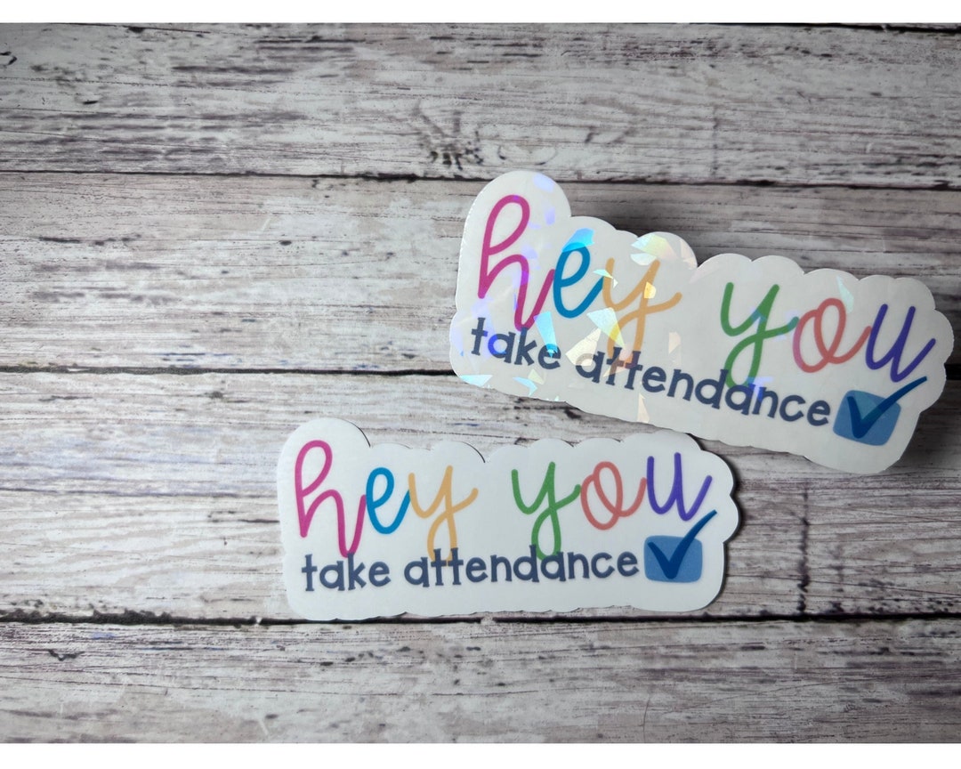 Take Attendance Sticker, Take Attendance, Computer Sticker, Reminder ...