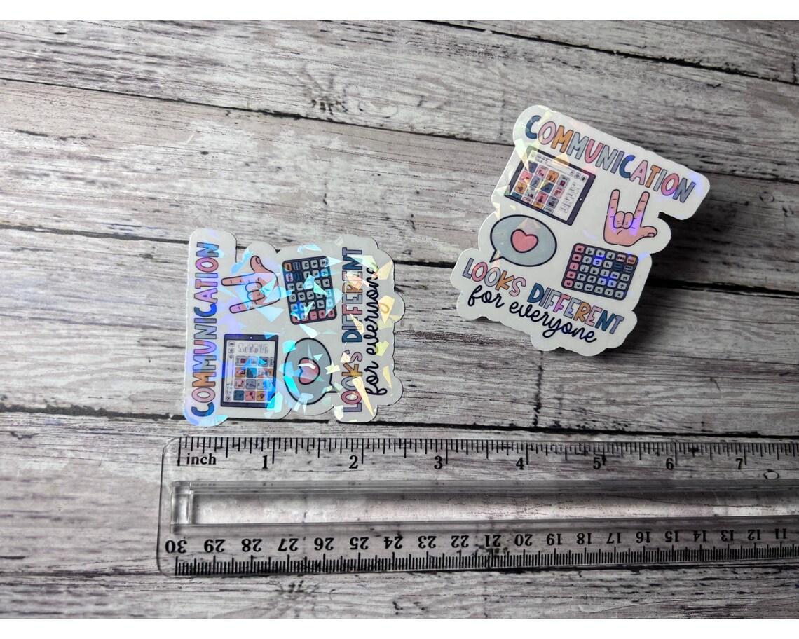 Communication Looks Different for Everyone Sticker Special - Etsy