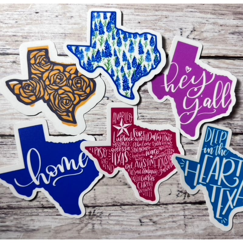 Texas Sticker - Etsy