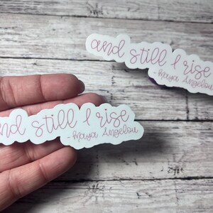 Because I Can, and Still I Rise, Simone Biles Sticker, Maya Angelou ...
