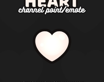 Twitch Emote/channel Point Heart Coin Twitch Coin Gold Cute Twitch ...