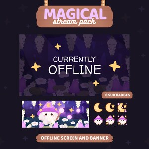 Magical Stream Package | Animated Stream Pack | Kawaii / Cute / Cozy ...
