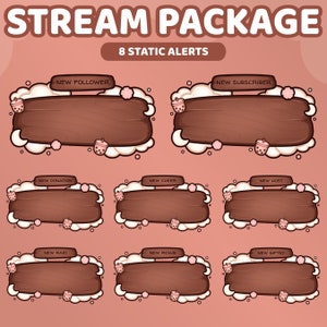 Cozy Celestial Boba Stream Package | 3 Animated Screen, 4 Overlays, 8 ...