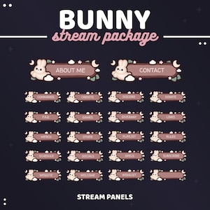 Bunny Complete Stream Package | Animated Screens, Overlays, Alert ...