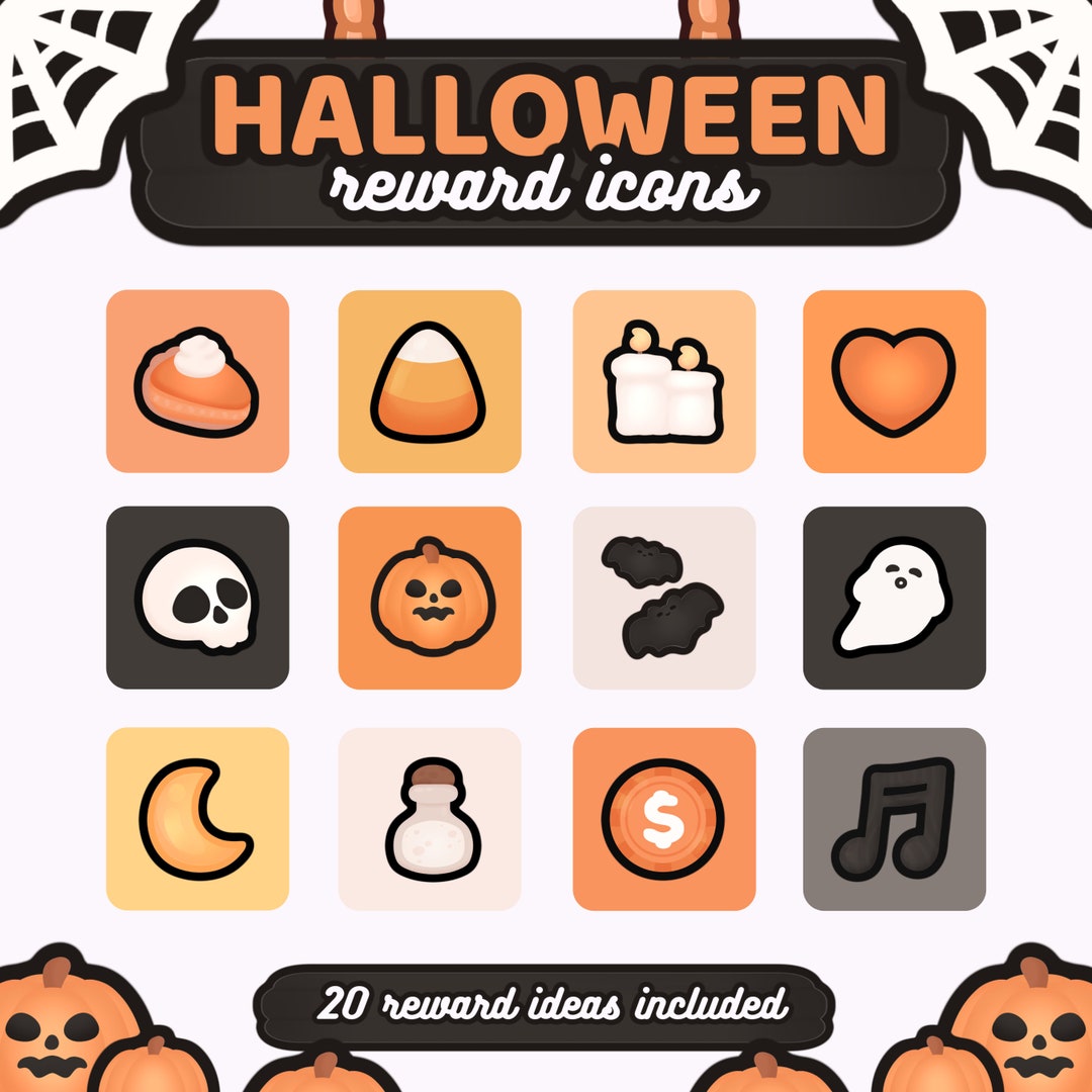 12x Halloween Pack Reward Icon / Channel Point Reward Icons | 20x ...