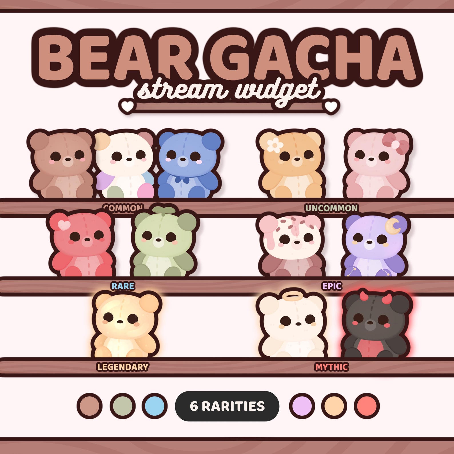 Bear Gacha Widget | Channel Point Rewards / Channel Points / Reward ...