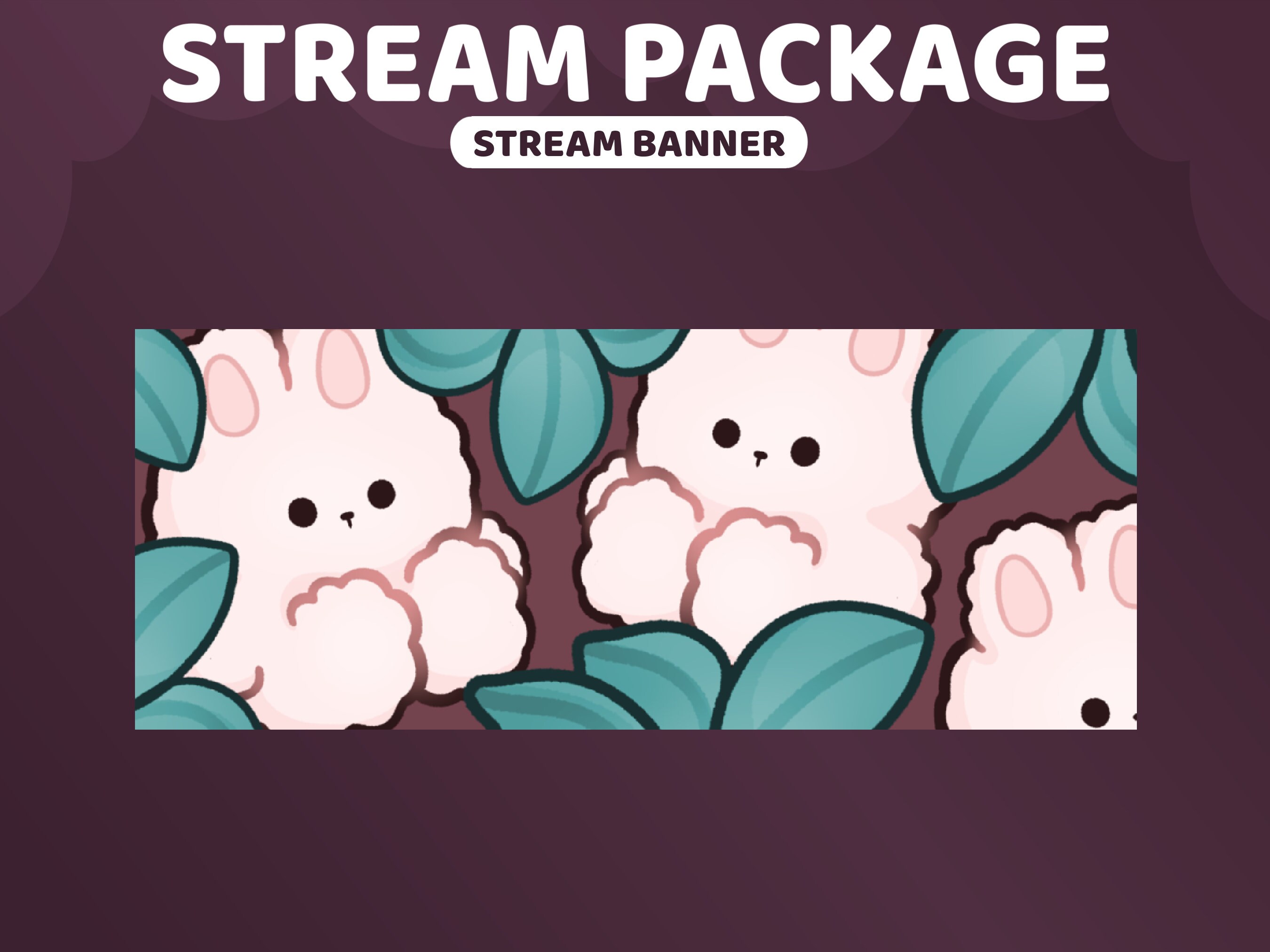 Kawaii Bunny Funfair Stream Package 3 Animated Screens, 2 Customizable ...
