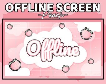 Peach Twitch Banner - Etsy