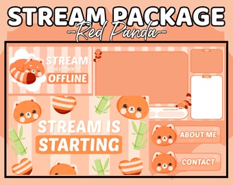 Red Panda Overlays - Etsy