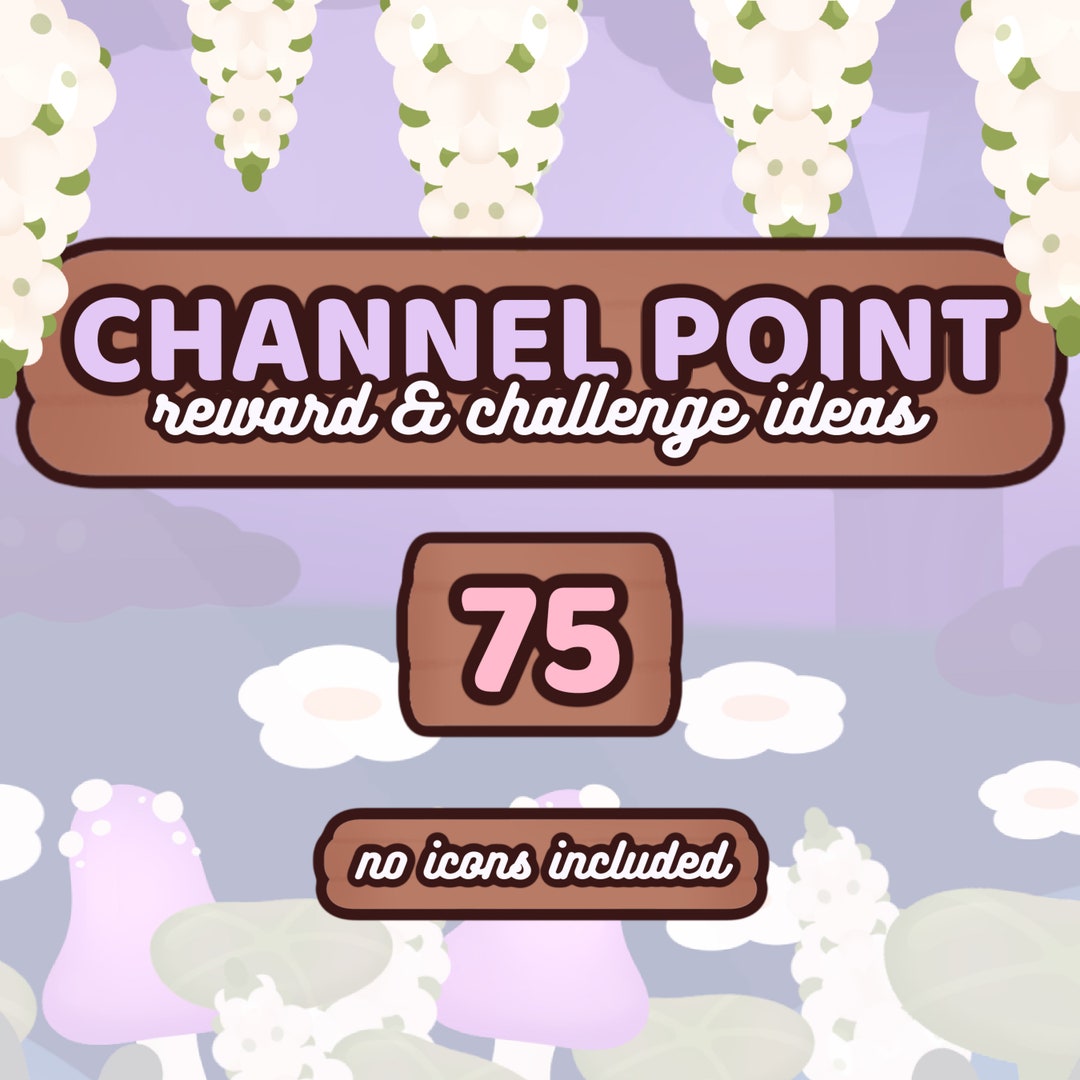 75x Reward Ideas and Challenges Reward Icons / Channel Point Reward ...