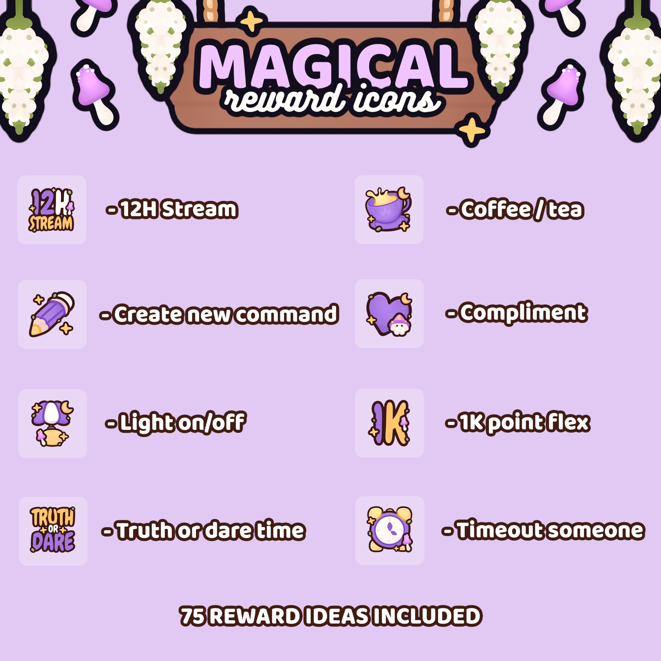 30x Magical Pack Reward Icon / Channel Point Reward Icons | 75x Reward ...