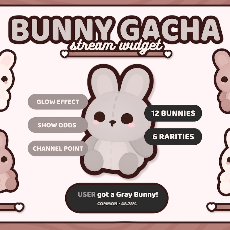 Twitch Widget Rabbit - Etsy