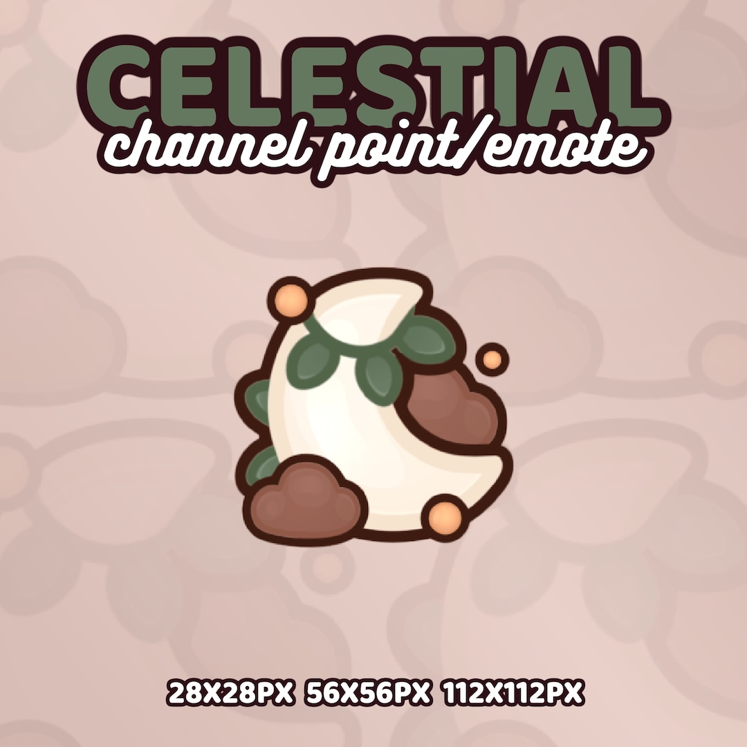 Celestial Channel Point/emote Kawaii / Cute / Cottagecore / Moon ...