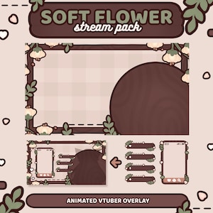 Soft Flower Stream Package | Animated Stream Pack | Twitch Overlay ...