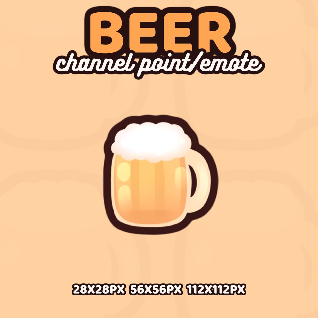 Beer Channel Point/emote Kawaii / Cute / Drink / Pint / Alcohol TWITCH ...